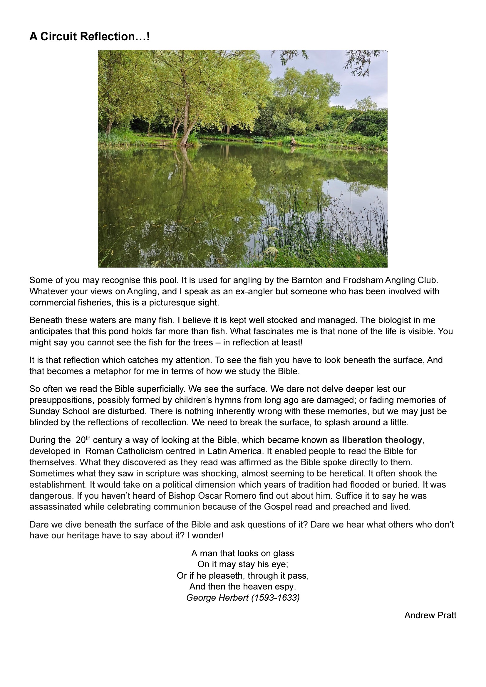 Reflection on reading the Bible – hymnsandbooks